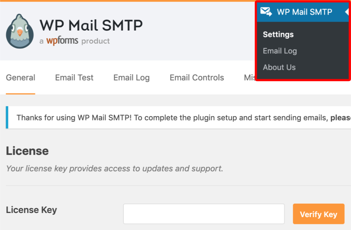How to Verify Your WP Mail SMTP License