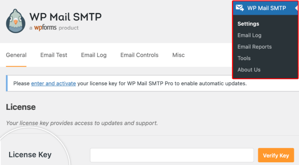 How to Verify Your WP Mail SMTP License