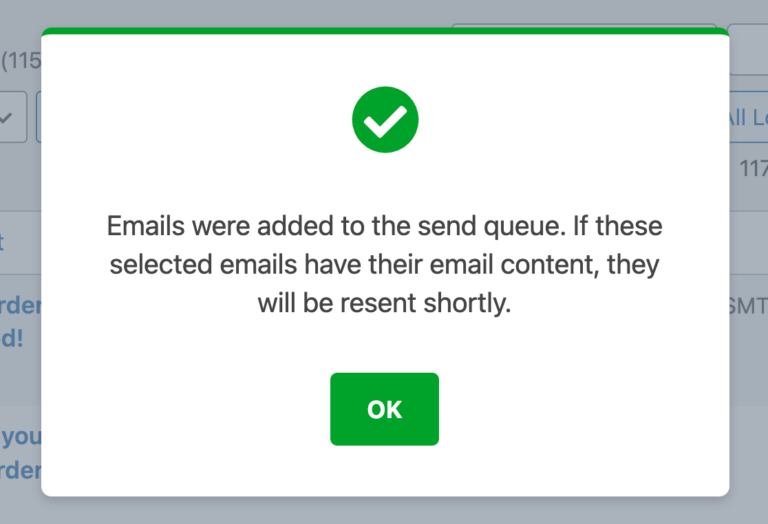 Resending Logged Emails