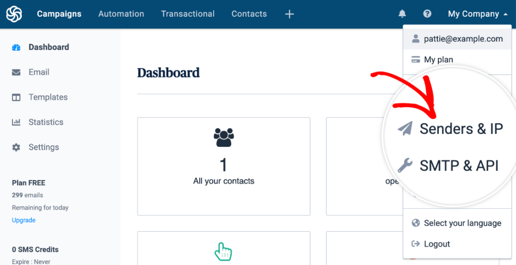 Sendinblue - WP Mail SMTP