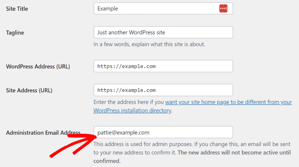 How to Change the WordPress Notification Email Address
