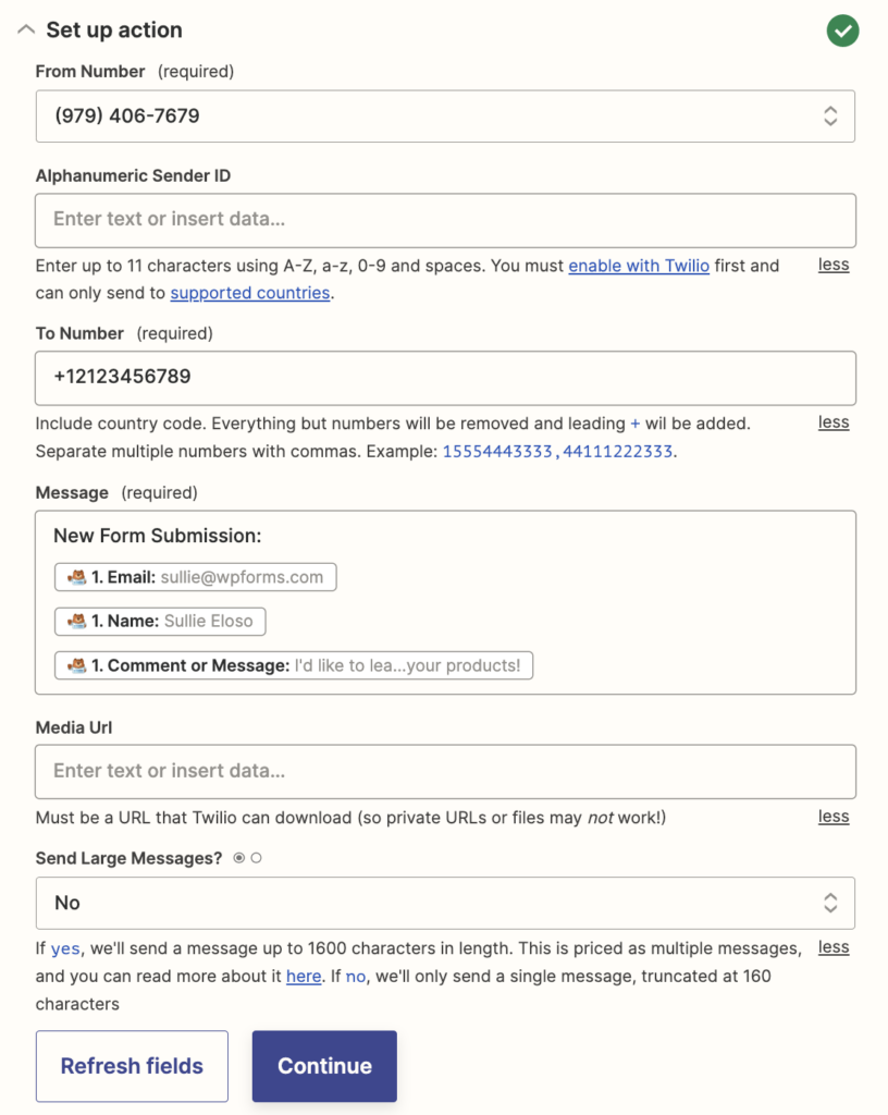 How to Get an SMS Notification from WordPress Forms