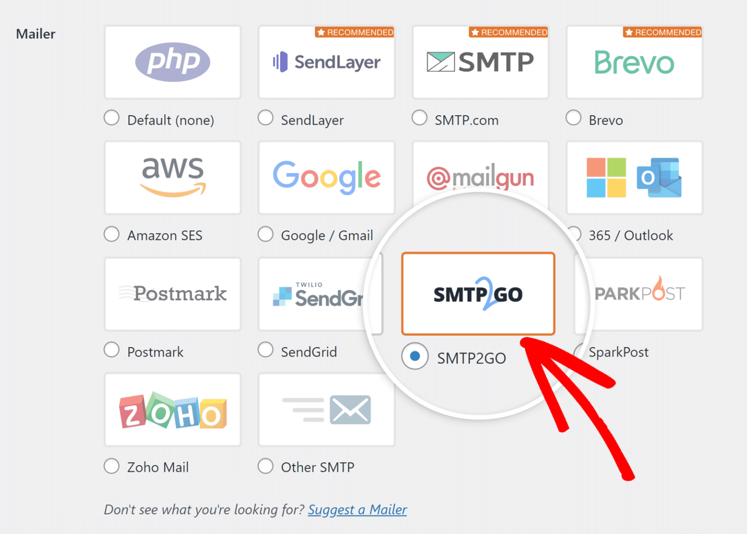 SMTP2GO - WP Mail SMTP