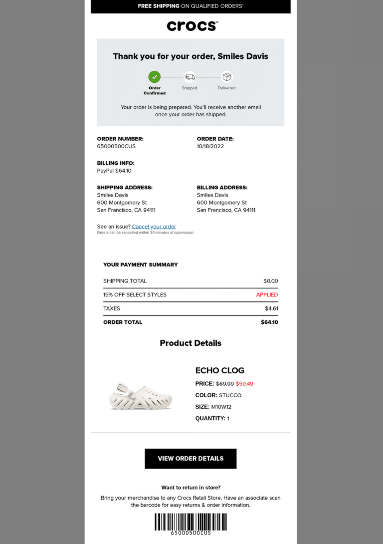 10 Order Confirmation Email Examples to Impress Customers